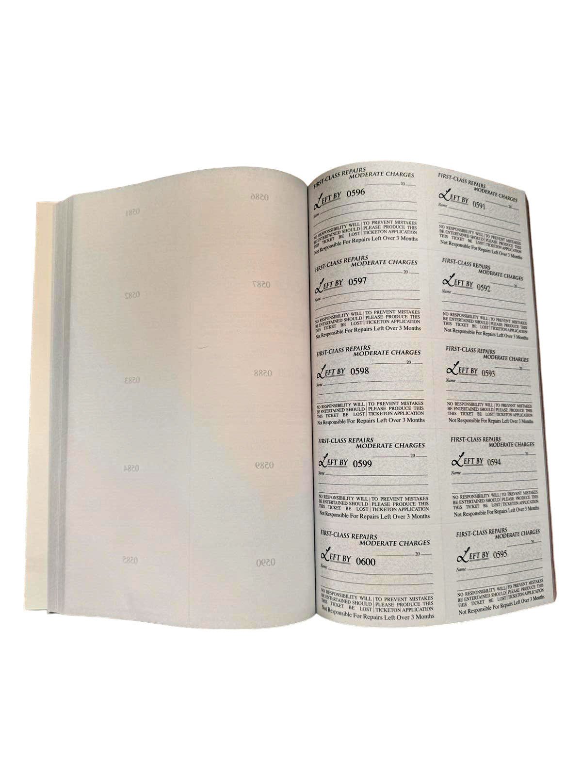 Duplicate Repair Book 1-1000 , 1000 Self Duplicating Tickets, A4 Size - BOX FOR BRITAIN